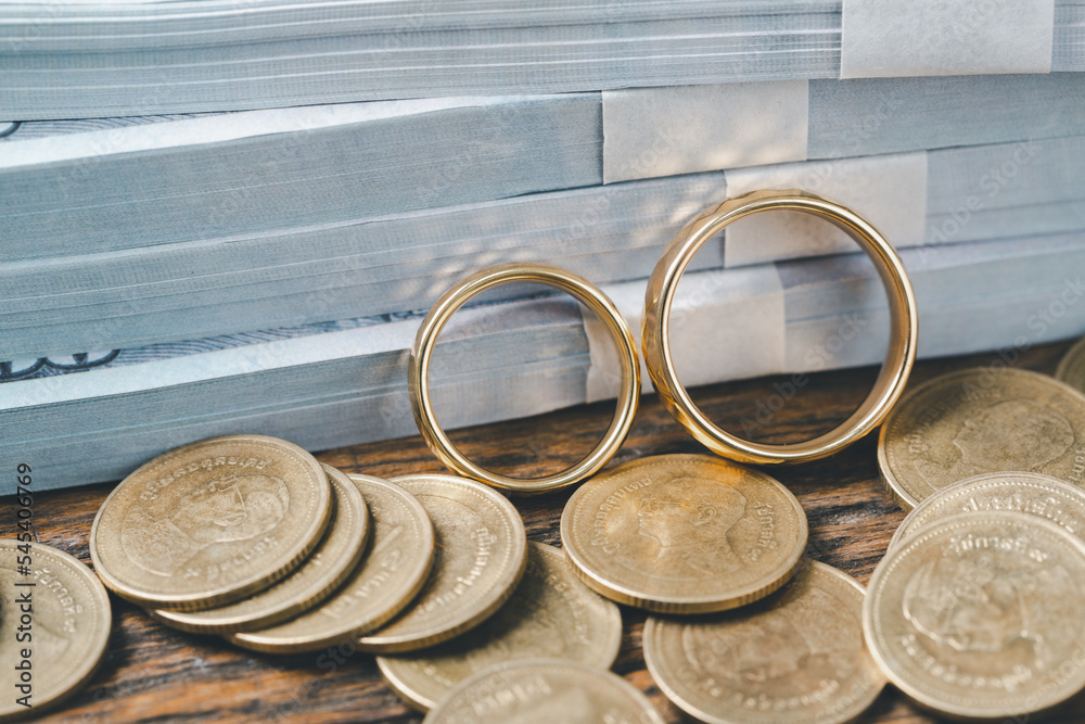 Save money and planning wedding concept. Sustainable financial goal for ...