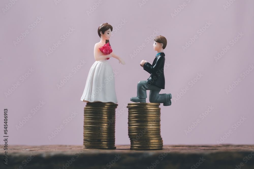 Save money for wedding and planning wedding concept. Sustainable ...