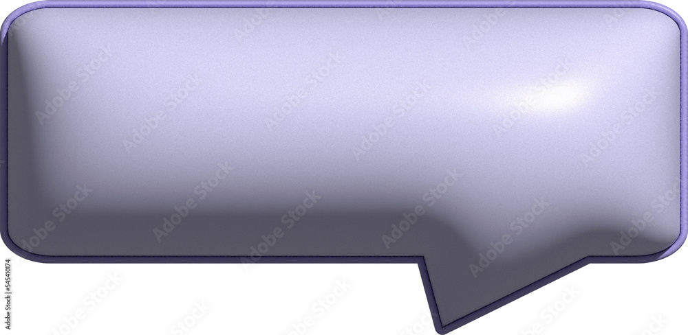 cute 3d colorful speech bubble, text box, conversation box decoration ...