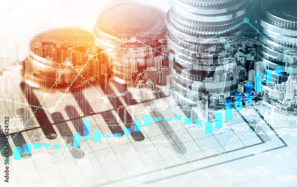 Finance and money technology background concept of business prosperity ...