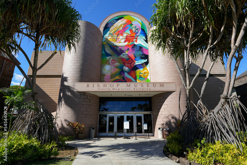 Castle Memorial Building of the Bishop Museum, the largest museum in ...