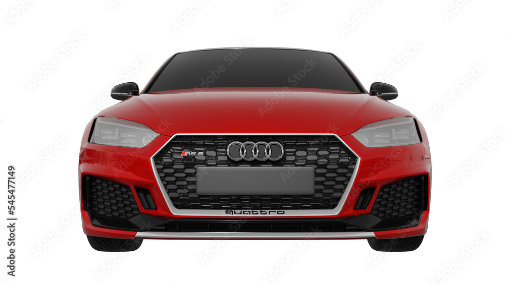 front view of red car isolated on white, AUDI RS5 png transparent ...