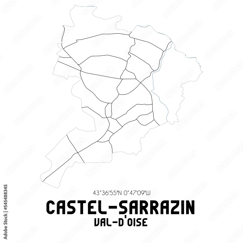 Fototapeta mapa świata dla dzieci CASTEL-SARRAZIN Val-d'Oise ...