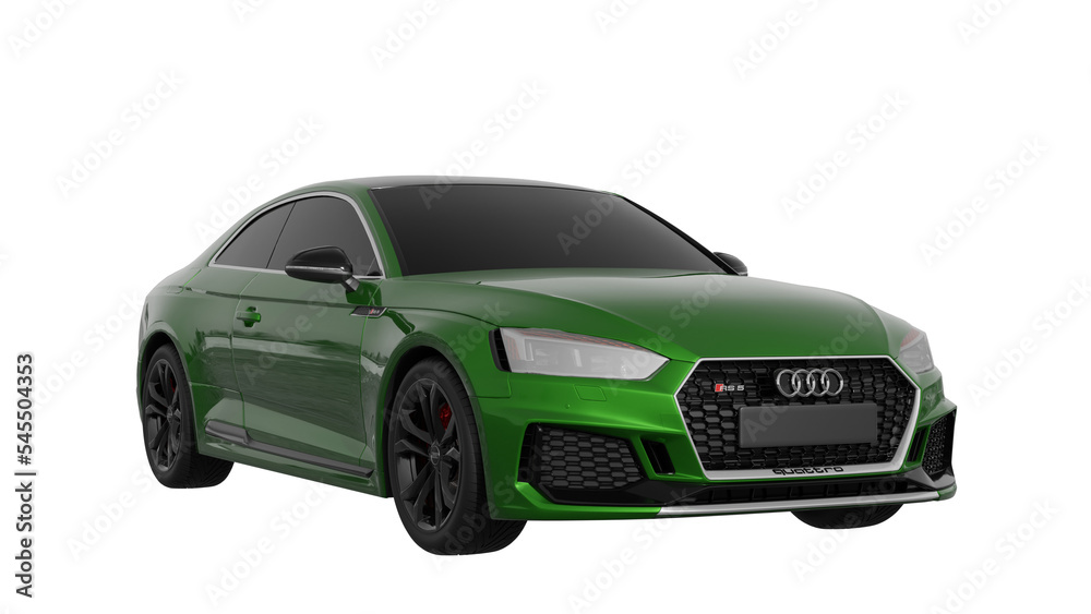 front view of green car isolated on white, AUDI RS5 png transparent ...