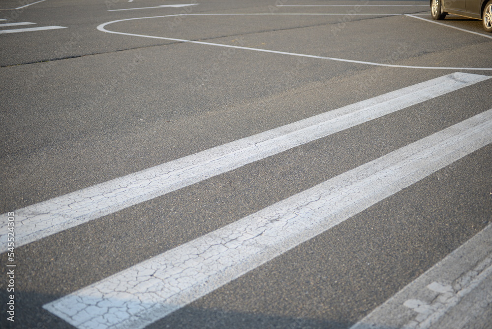 abstract lines pedestrian crossing background road markings white ...