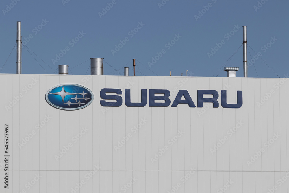 Subaru manufacturing plant. Subaru produces the Ascent, Impreza, Legacy ...