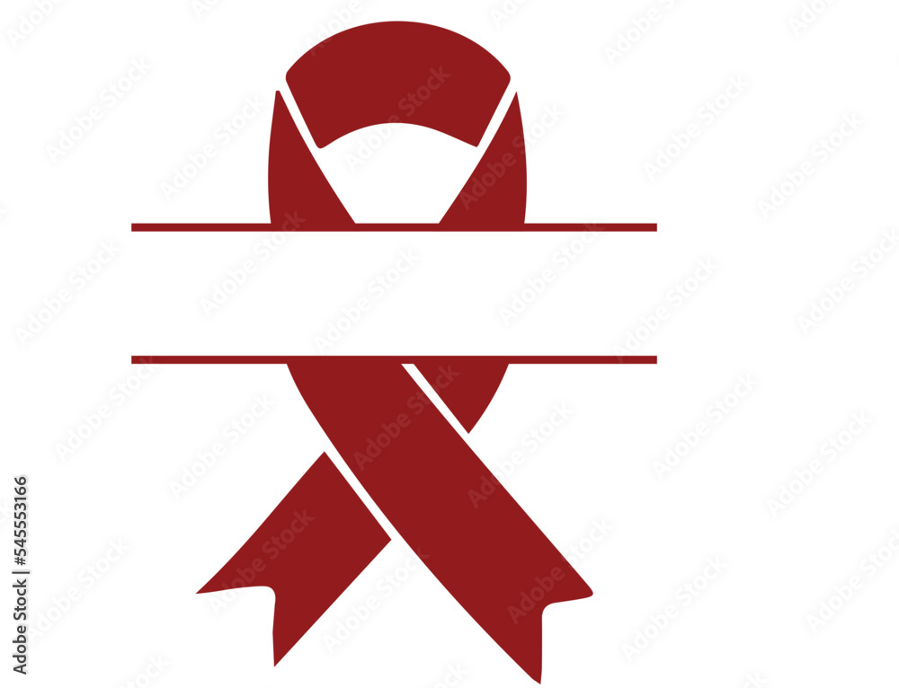 cancer ribbon your text name svg, blue ribbon svg, red ribbon svg, pink ...