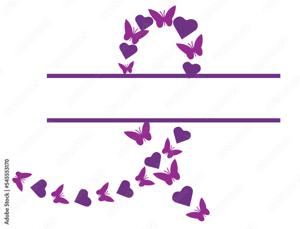 cancer ribbon your text name svg, blue ribbon svg, red ribbon svg, pink ...