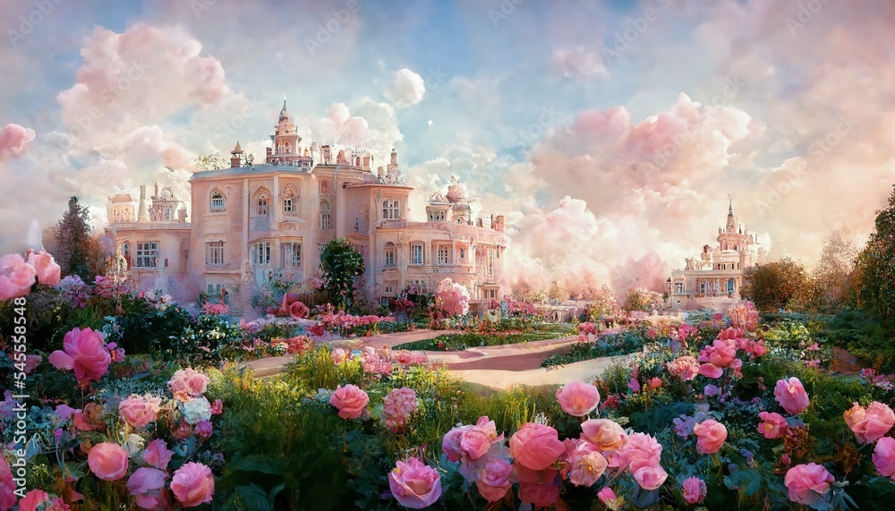 Victorian-style royal palace that looks like it was from a fairy tale ...