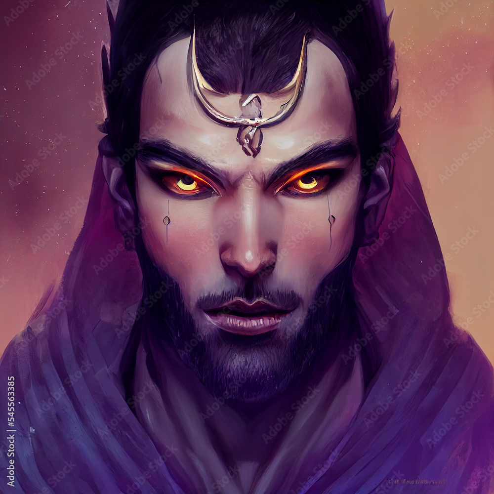 Ai Generated Illustration Of A Devil Like Creature Stock Illustration