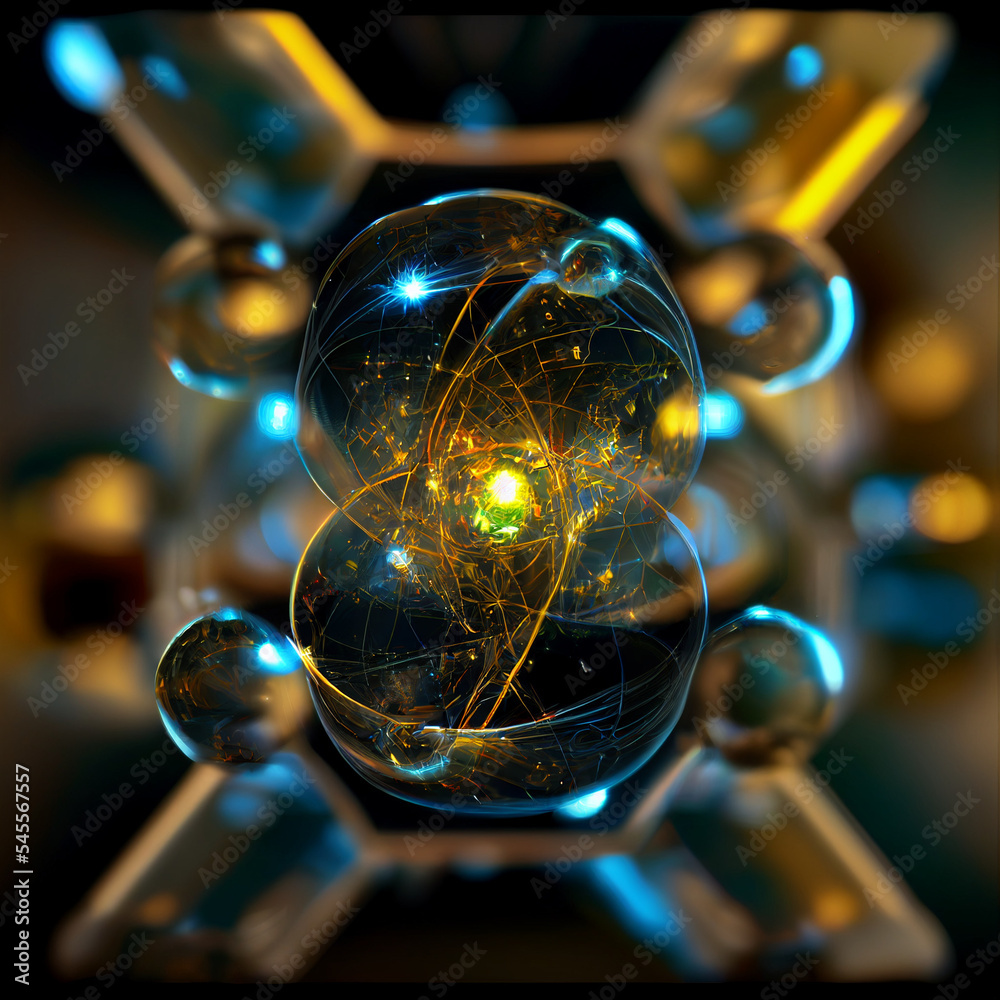 particle, zarah, atoms, quantum, particle, micro zoom, macro atom ...