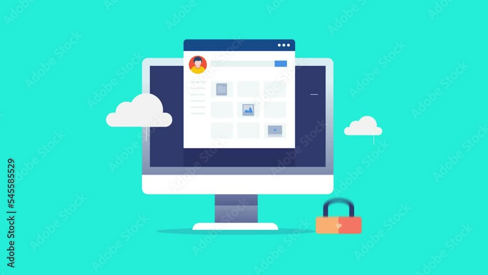 Secure cloud storage, digital file organizing online cloud data ...