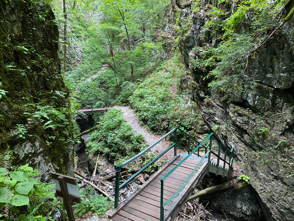 Special geomorphological reserve Devil's Pass canyon or Devil's Passage ...