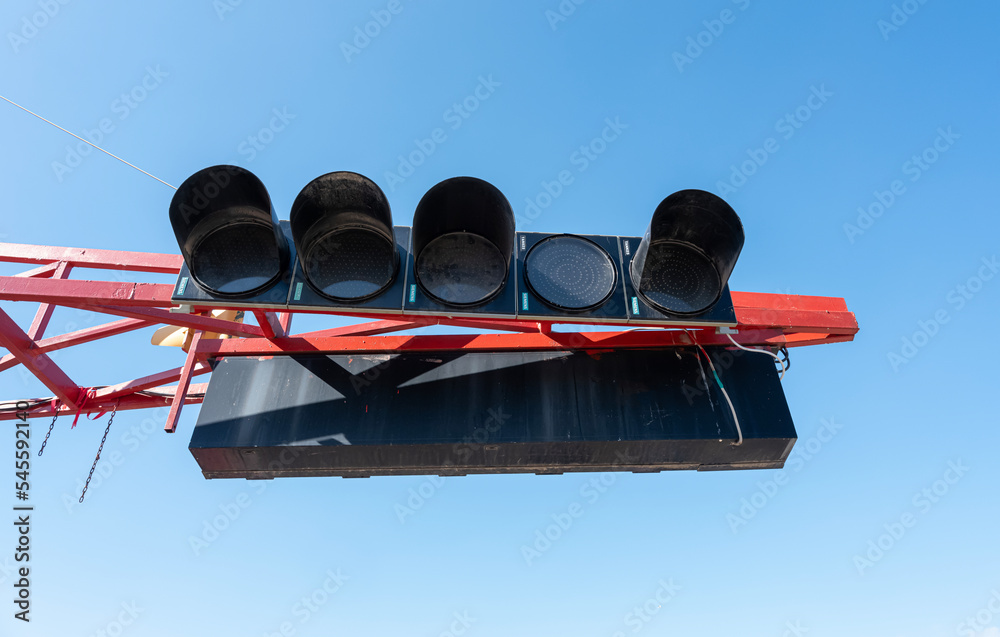 motorsports race track lights, close up Stock Photo | Adobe Stock