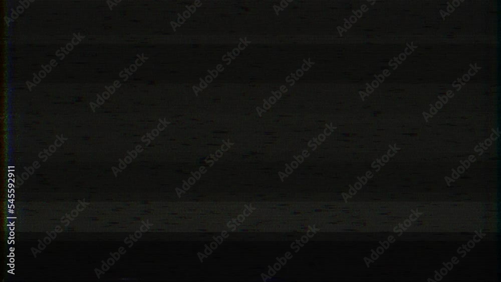 VHS. Gray background of the CRT screen. VHS shaking, flickering ...