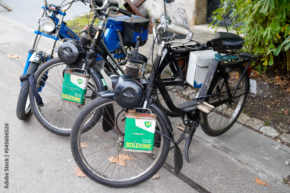 solex logo brand and text sign on solexine oil gas french black moped ...