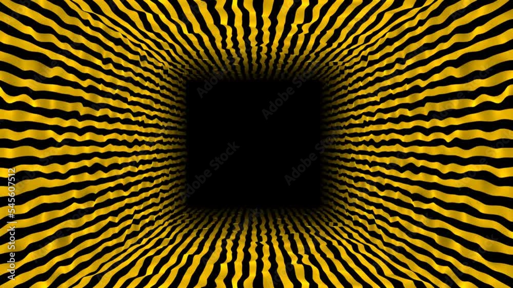 Rainbow animated background frame. Wave motion of chaotic lines ...