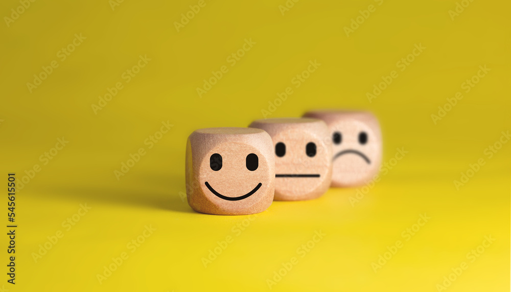 Variety of emotions in life. Joy, calmness, sadness, anger. Choosing a ...