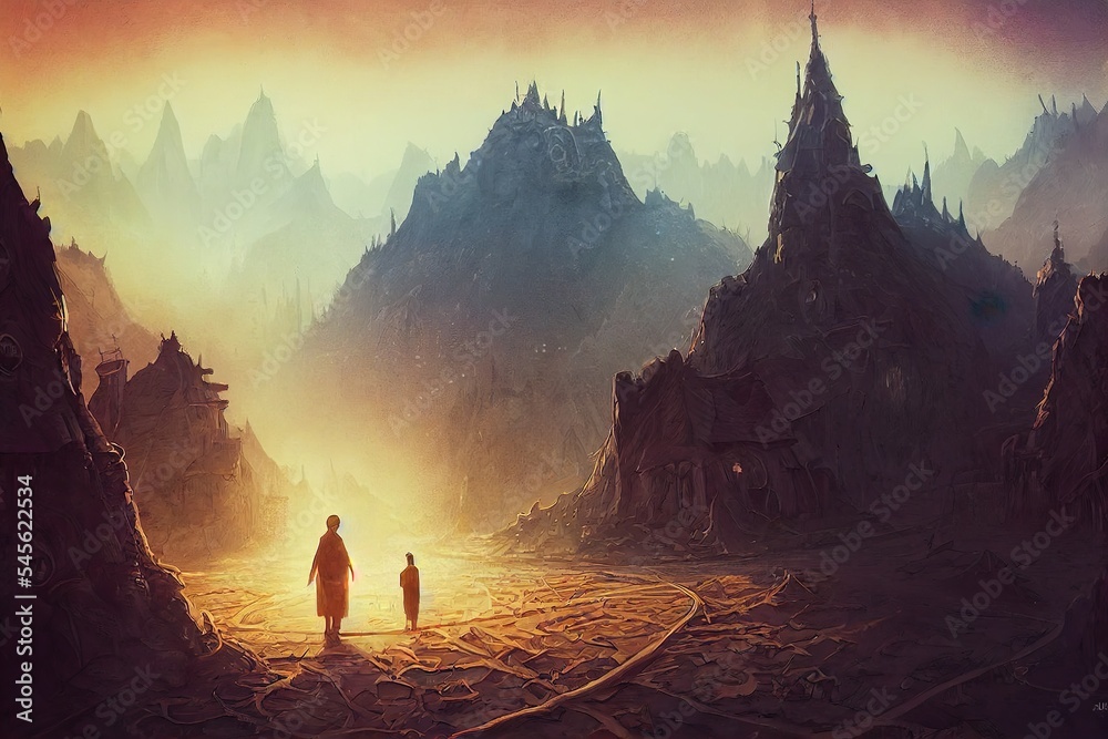 art illustration of, card, straight lines, alien language, chakras ...