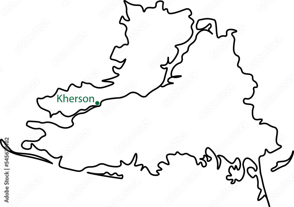 Photo & Art Print Map of Kherson, Ukraine, Vassily