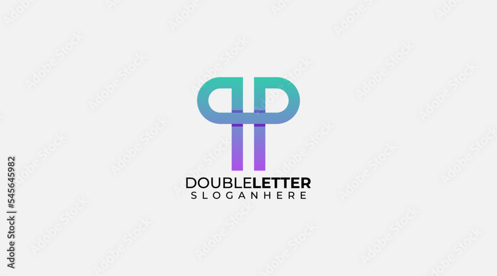 PP logo design vector template illustration Stock Vector | Adobe Stock