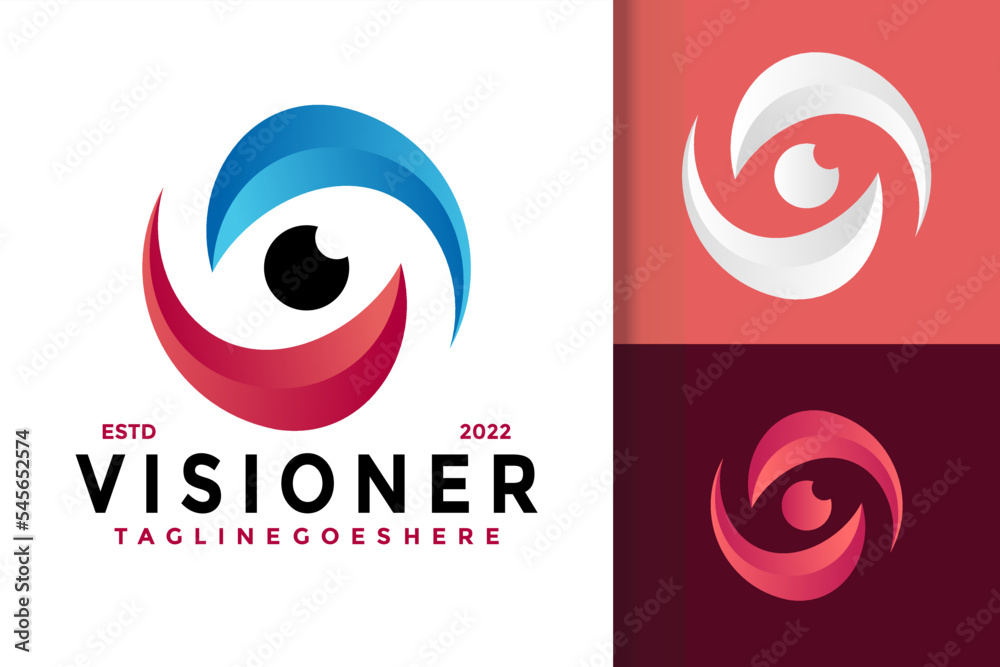 Eye Vision Logo Design, brand identity logos vector, modern logo, Logo ...