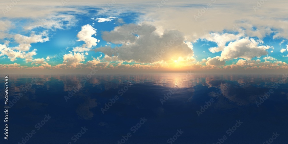 sea panorama, HDRI, environment map , Round panorama, spherical ...