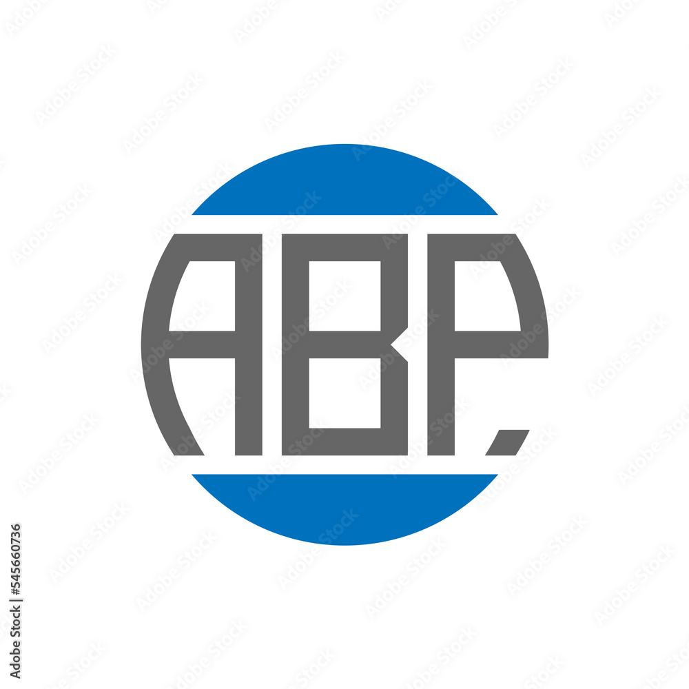 ABP letter logo design on white background. ABP creative initials ...