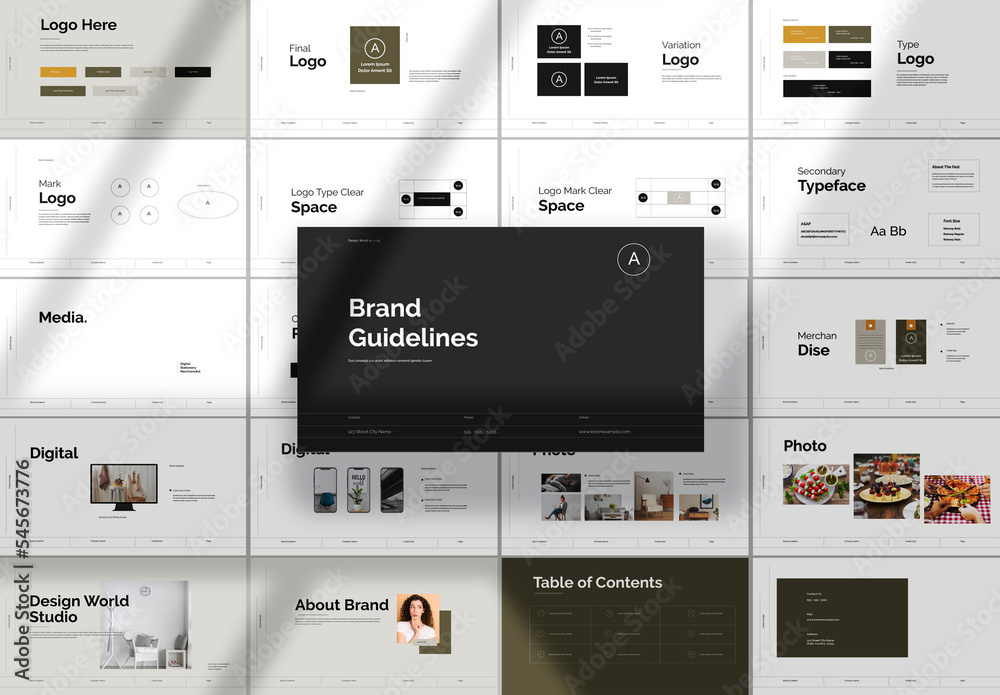 Creative Brand Guideline Stock Template | Adobe Stock
