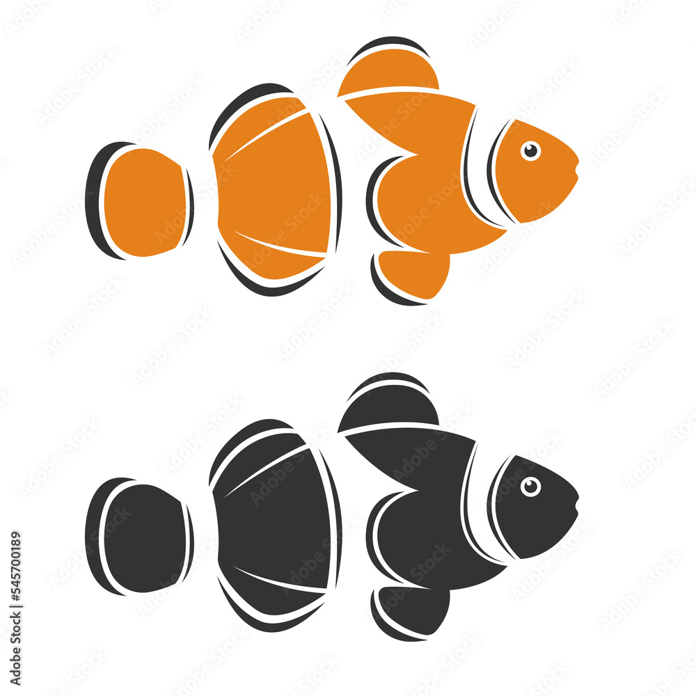 Clownfish design isolated on transparent background. Undersea animals ...