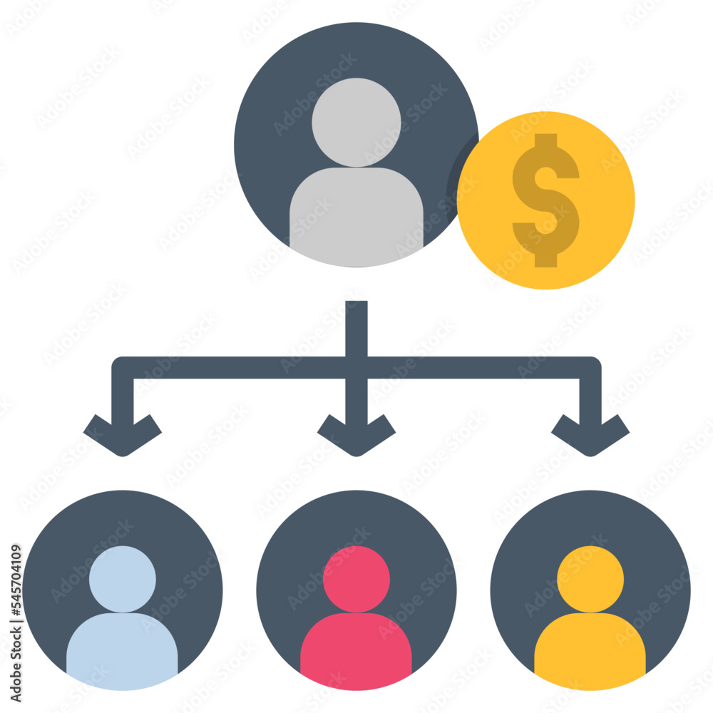 beneficiary flat style icon Stock Vector | Adobe Stock
