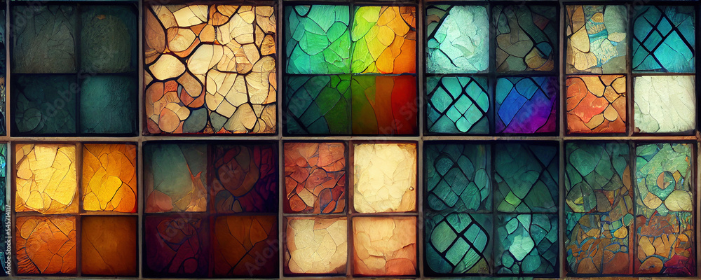 Stained Glass Random Pattern
