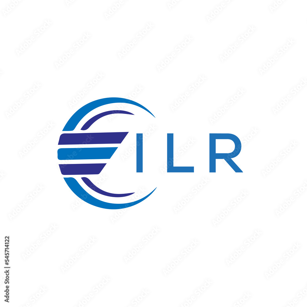 ILR letter logo. ILR blue image on white background. ILR vector logo ...