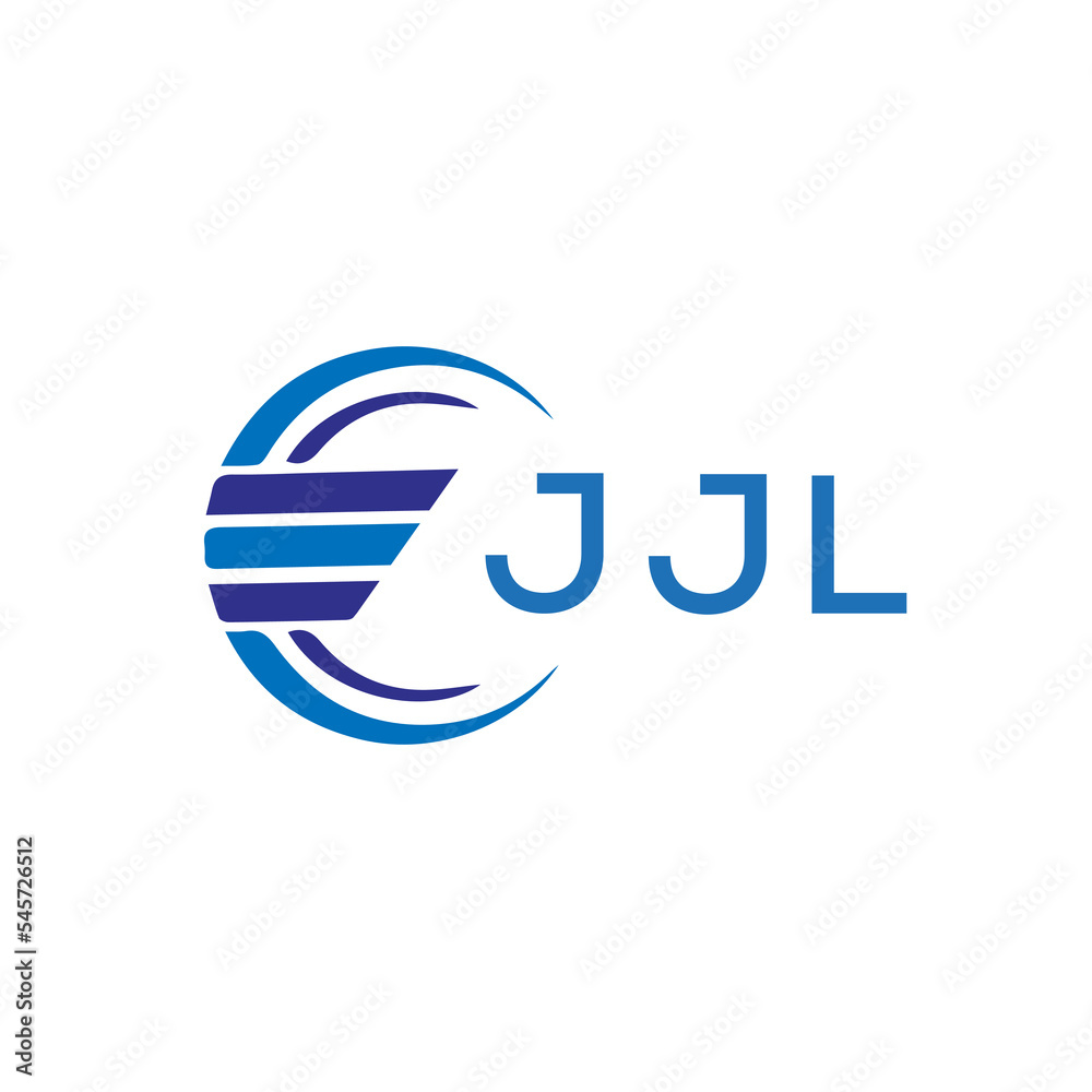 JJL letter logo. JJL blue image on white background. JJL vector logo ...