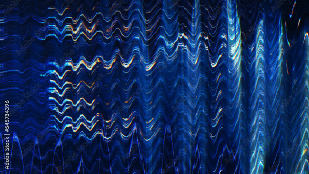 Distorted display. User interface breakdown. Static vibration pattern ...