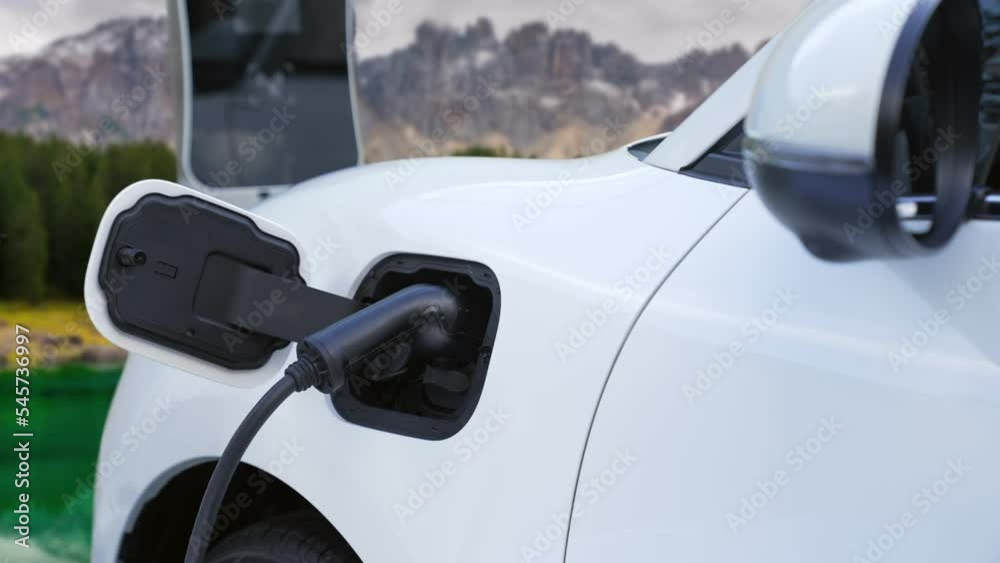 Video Stock Energy sustainable car power by electro generator drive ...