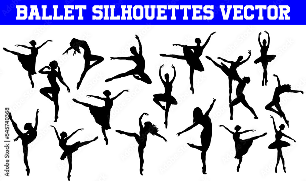 Ballet silhouettes Vector | Ballet SVG | Clipart | Graphic | Cutting ...