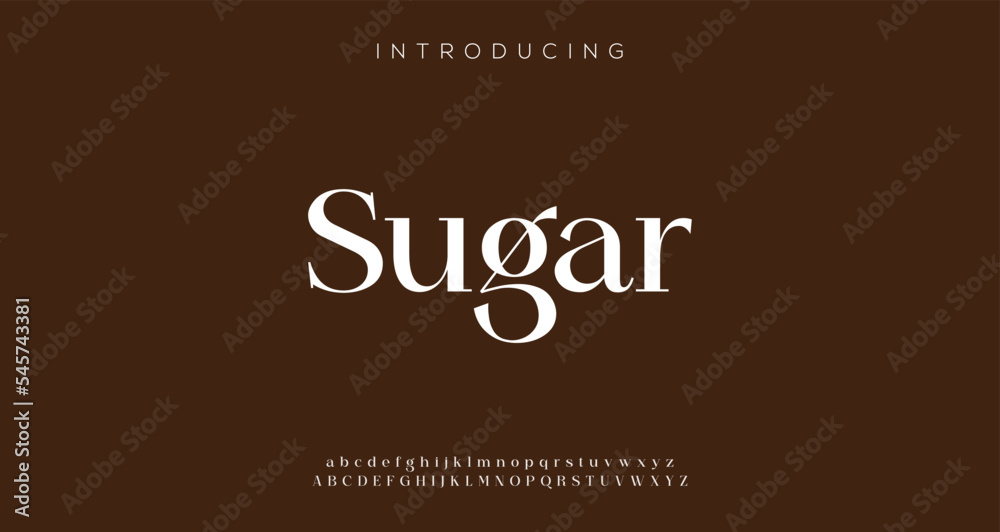SUGAR Minimal luxury typo Font and Modern tech Typography urban style ...