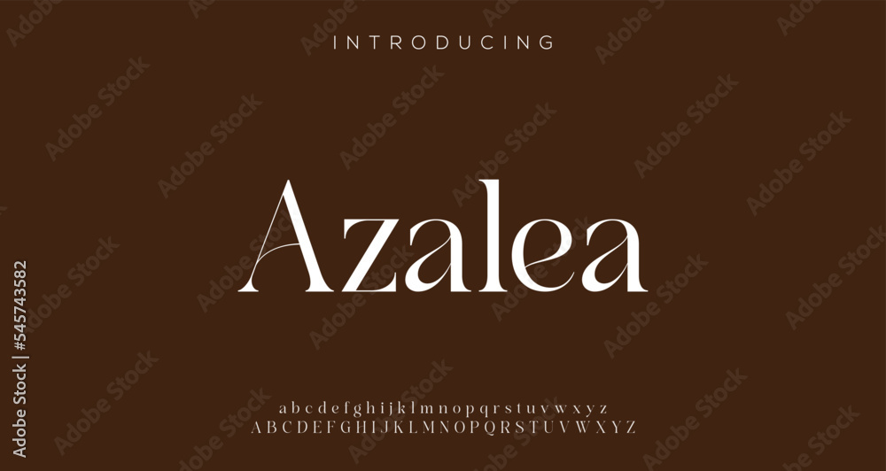 AZALEA Minimal luxury typo Font and Modern tech Typography urban style ...