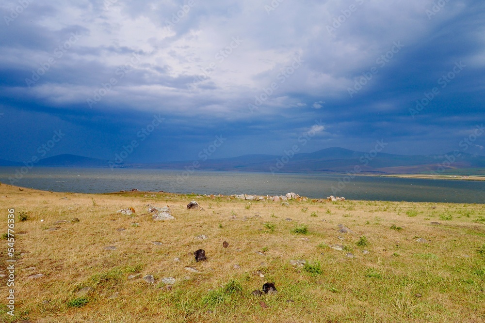 Beautiful nature at Paravani Lake in Samtskhe-Javakheti National Park ...