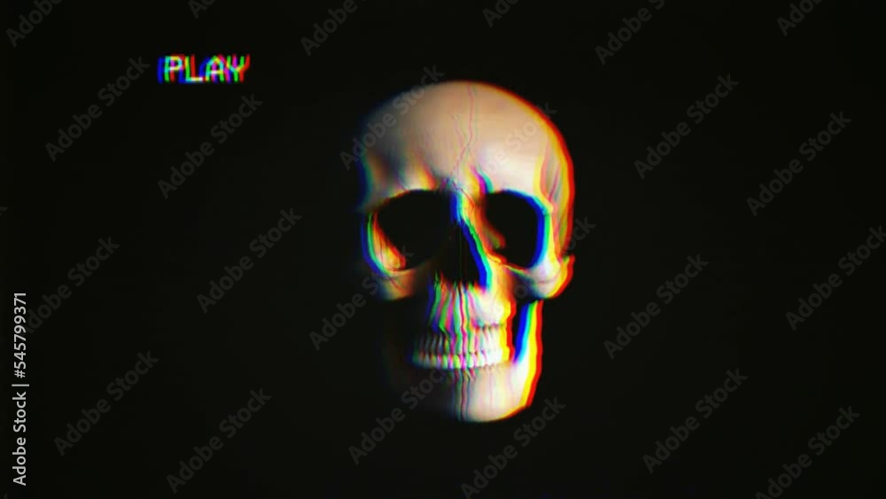 A VHS tape recording, with intentional datamosh distortion, showing an ...