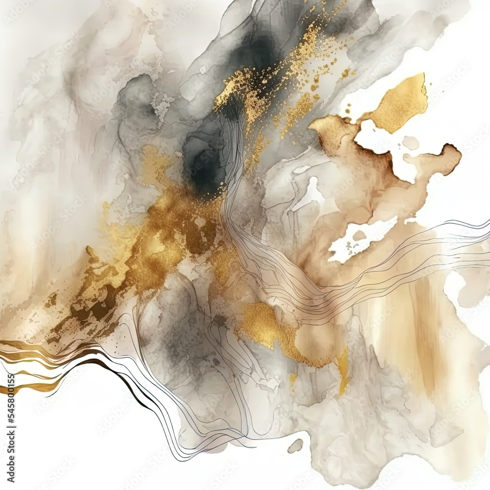 ภาพประกอบสต็อก Ink Wash Pastel Texture. Abstract Ink Art. Transparent ...