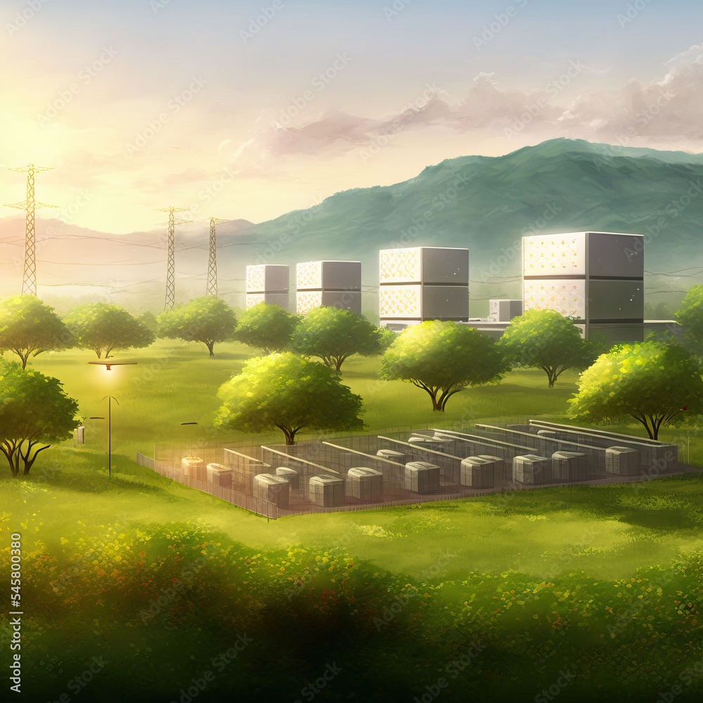 Battery farm electricity energy storage technology. Renewable energy ...