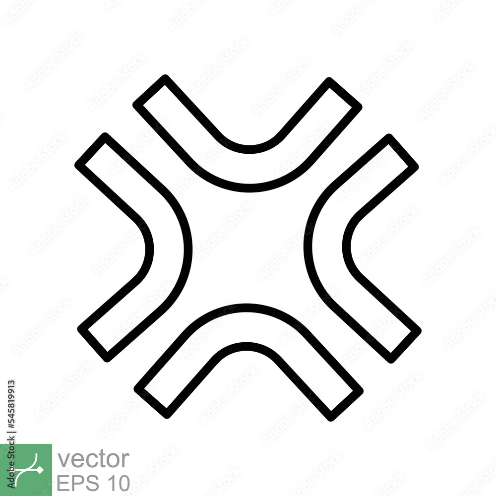 Anger symbol icon. Simple outline style. Black angry sign, cartoon ...