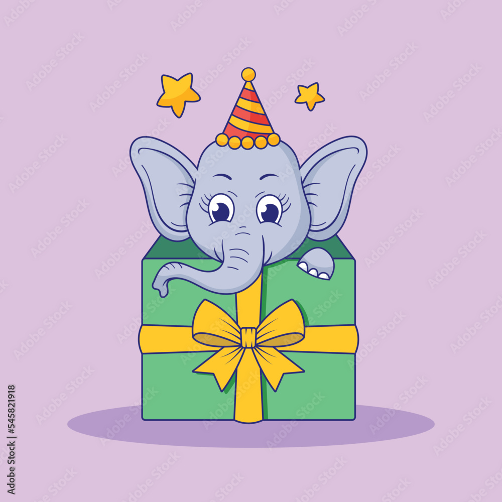 Baby Elephant Illustration, Cute Baby Elephant, Elephant Illustration ...