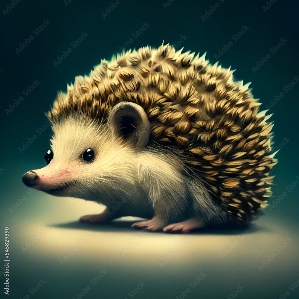Cute Hedgehog Studio Portrait. Spiny, Quills, Spines, Pet, Rory Poly ...
