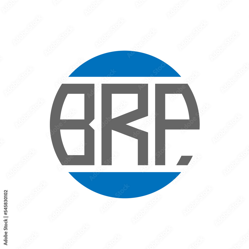 BRP letter logo design on white background. BRP creative initials ...