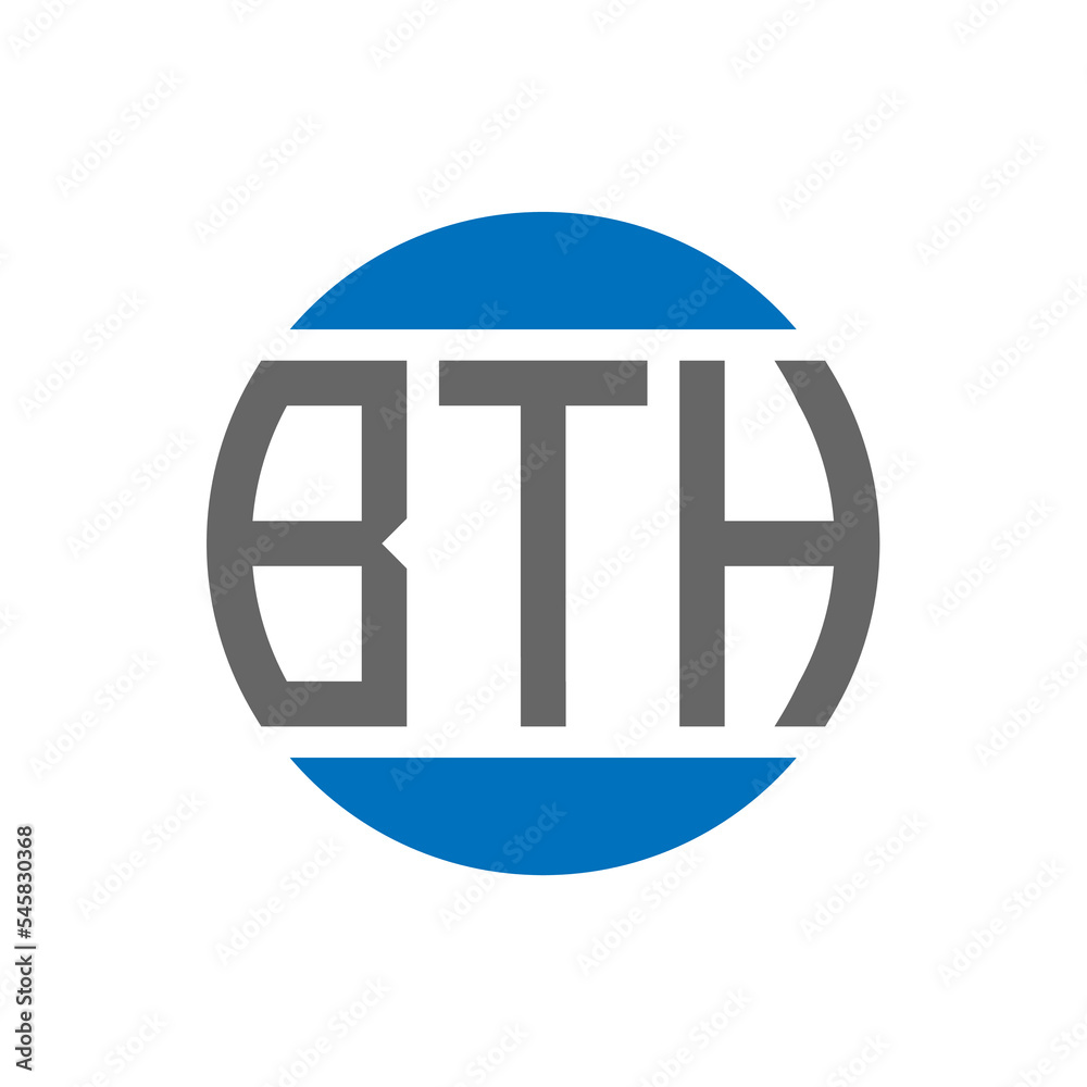 BTH letter logo design on white background. BTH creative initials ...