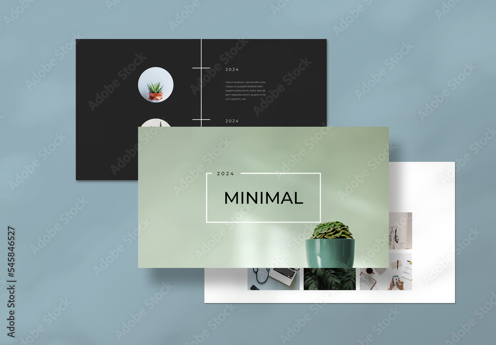Minimal Presentation Layout Stock Template | Adobe Stock