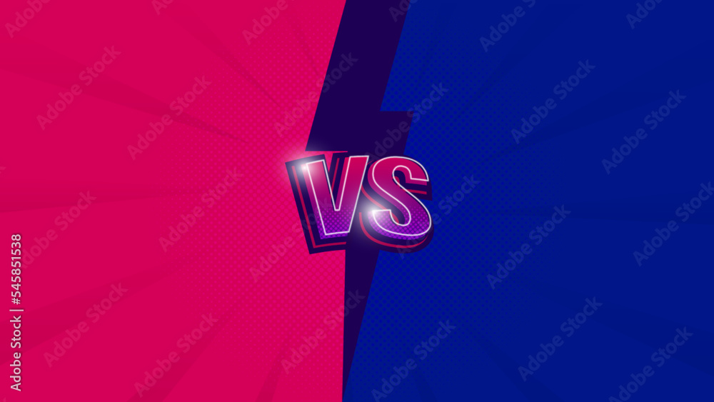 vs background with retro comic style Stock Vector | Adobe Stock